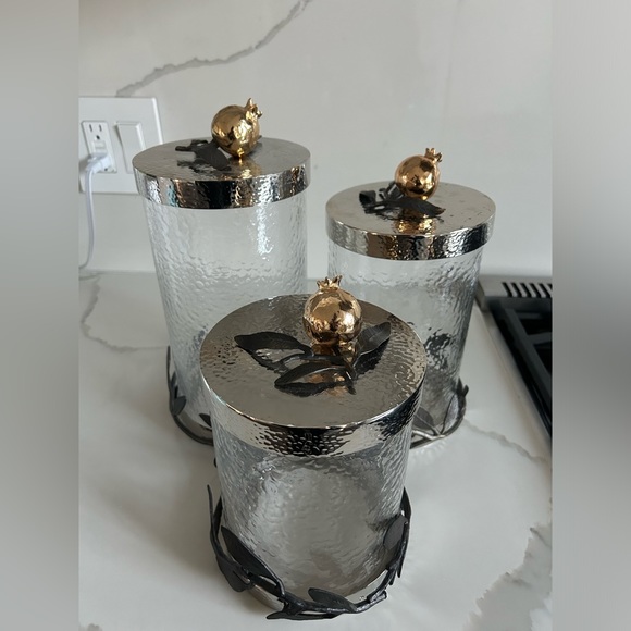 Michael Aram | Kitchen | Michael Aram Pomegranate Canisters Size Small ...